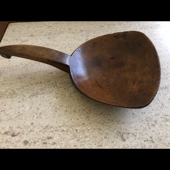 Accents | Vintage Wood Butter Patmixing Spoon Shaper Scoop W Hanging ...